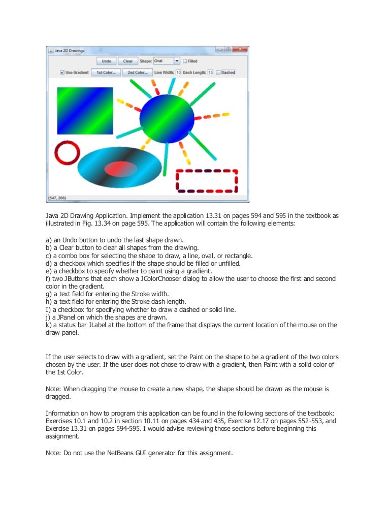 Programming Assignment 5 2d Drawing Application 