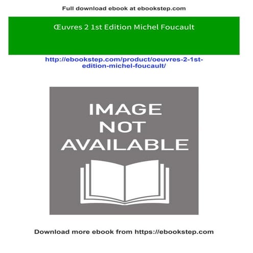 Immediate download Œuvres 2 1st Edition Michel Foucault ebooks 2024 | PDF