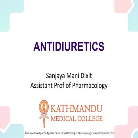 Anti diuretics drugs | PPTX