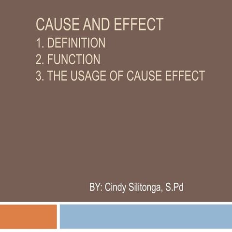 PPT About Cause and Effect, definition22 | PPTX