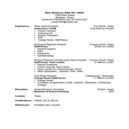Mary Resume | PDF