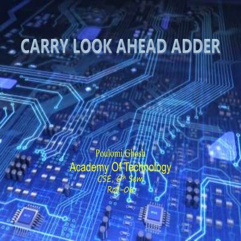 carry look ahead adder | PPT