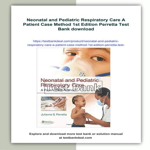 Neonatal and Pediatric Respiratory Care A Patient Case Method 1st ...