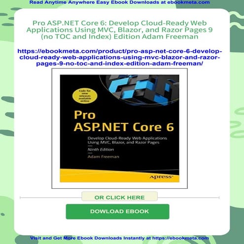 Pro Aspnet Core 6 Develop Cloud Ready Web Applications Using Mvc 3614