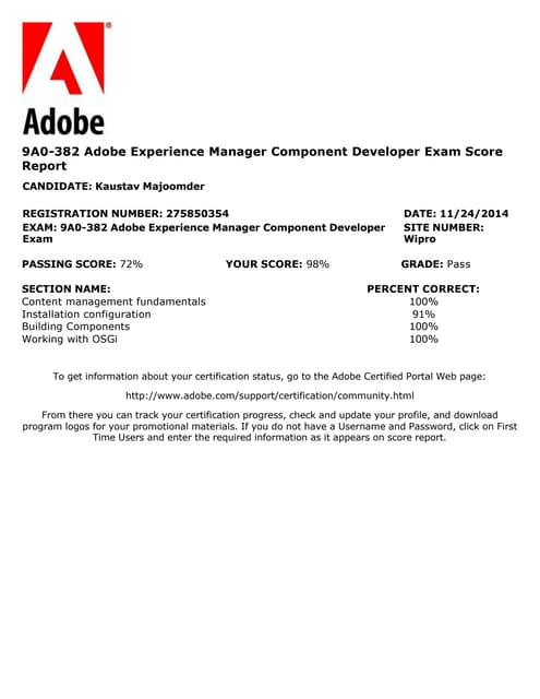 Illustrator Certificatr | PDF