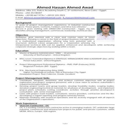 A.Awad_CV 1016 | PDF