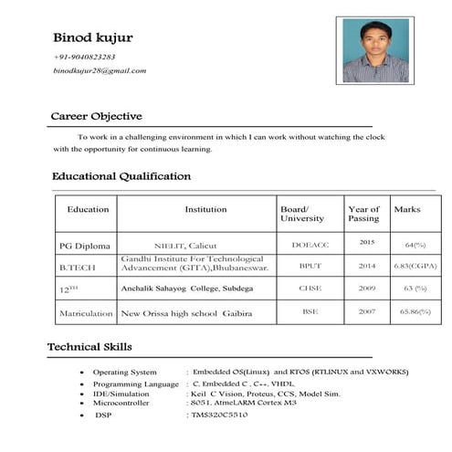 Binod_Resume | PDF