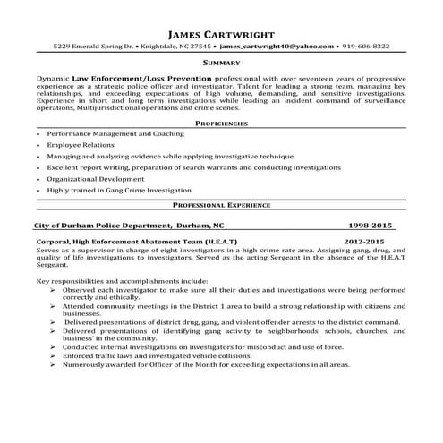 James Cartwright Resume I | DOC