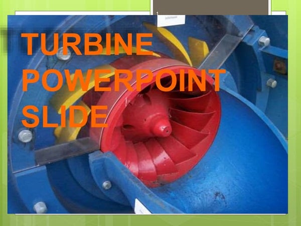 6 Hydraulic Turbines Ppt