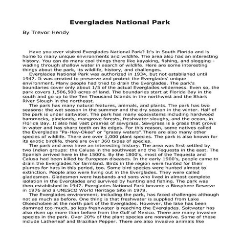 everglades national park_stephen_hong | PPTX