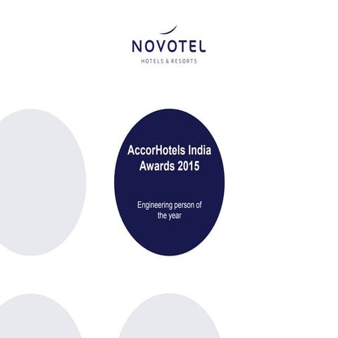 Accor India Hotel Awards 2015 for EPY | PPT