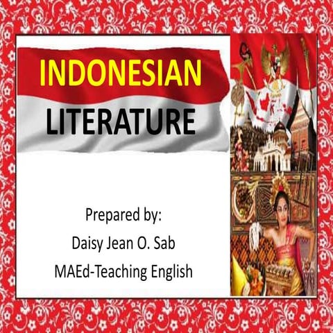 419237014 Indonesian Literature Pptx