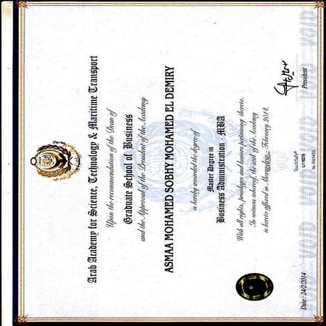 MBA cetrificate 1 | PDF