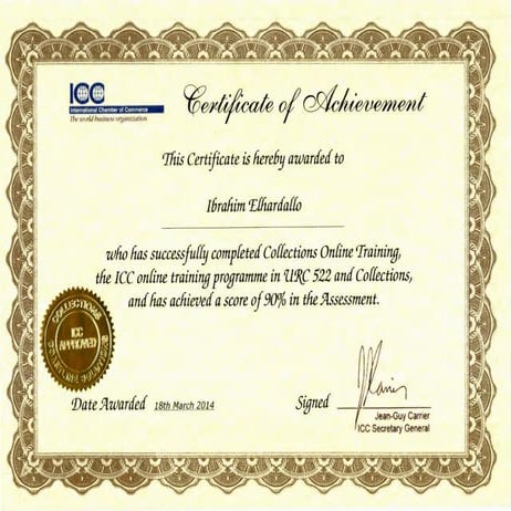 ICC Certificates | PDF