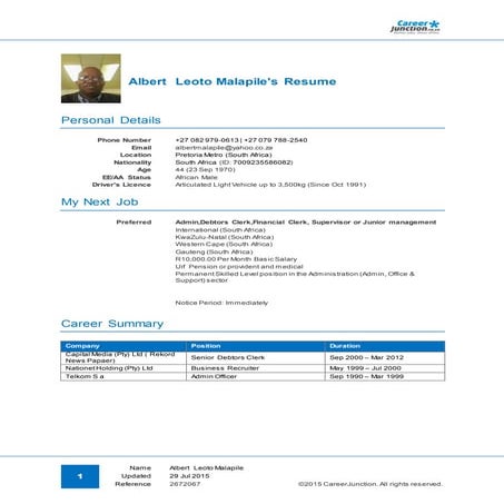 Albert__Leoto_Malapile's_Resume | PDF