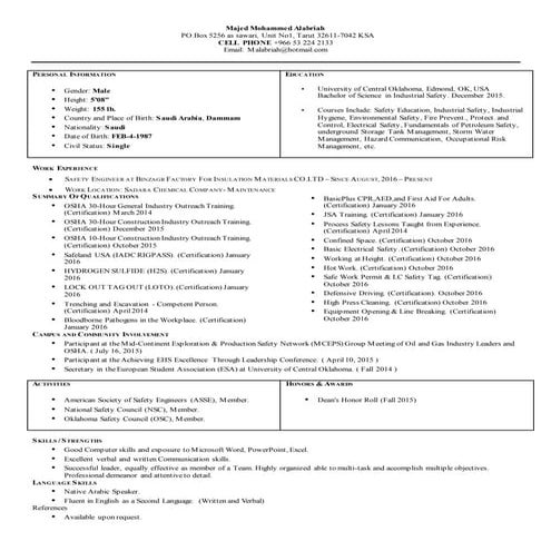 Resume sami al yami | DOCX