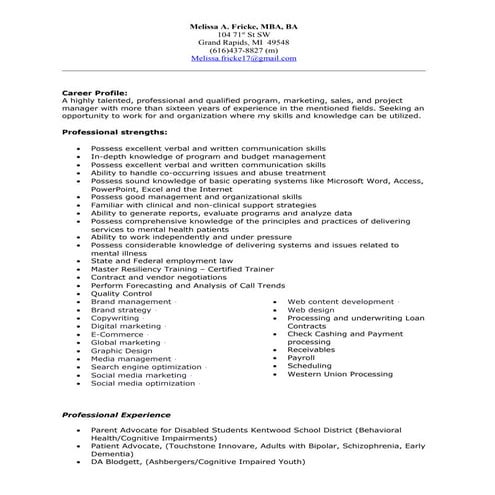 Melissa Garcia Resume | DOCX
