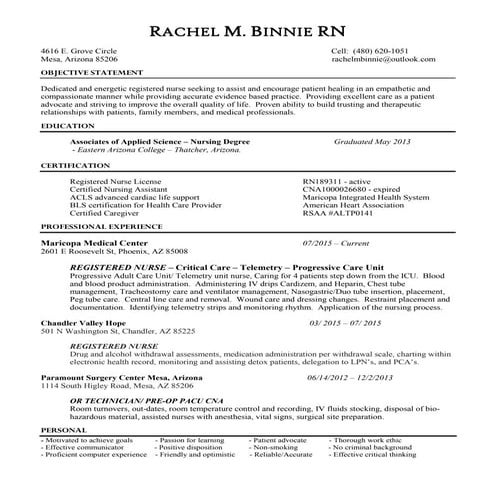 Rachels Resume | PDF