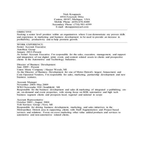Bonta C Resume 2015 Revised | DOC