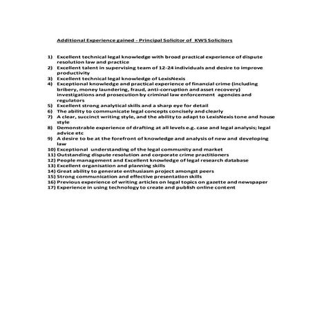 AdditionalExperience | PDF