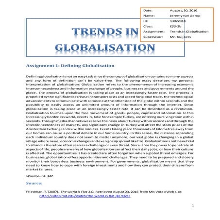 Globalisation Final version | DOCX