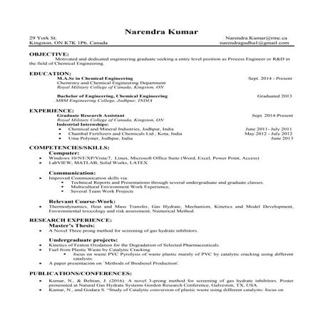 Narendra Resume | PDF