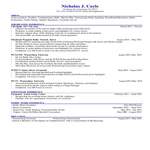 Richard Sanchez Resume 10-2015 | PDF