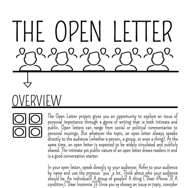 Open Letter Project | PDF