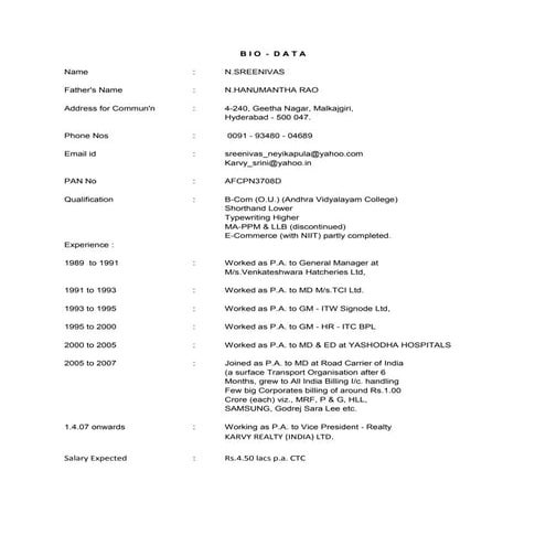 CV BASHIR | PDF