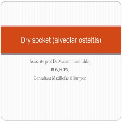 41 dry socket.pdf.youtubeñnnnnnnnbbbbhhh | PPT