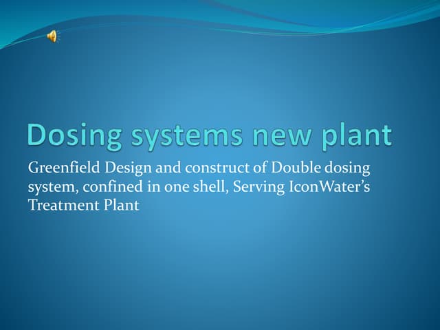 Dosing Systems Gwtp Ppt