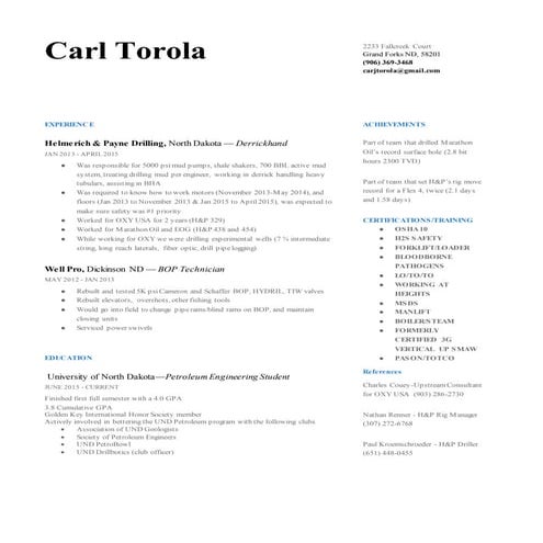 Resume Carl Torola UPDATED | DOCX