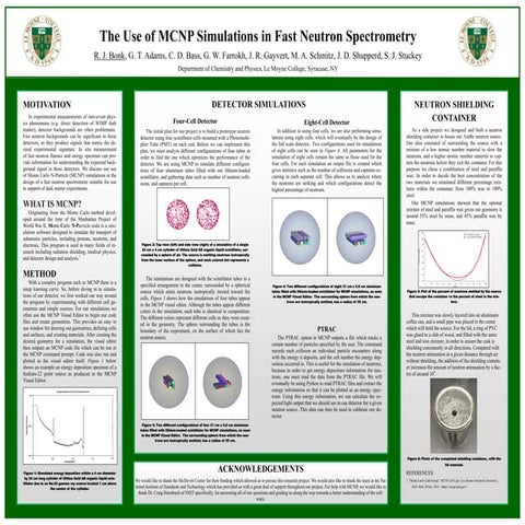 MCNP_Poster | PDF | Chemistry | Science