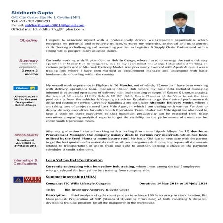 CV-Siddharth with photo | PDF