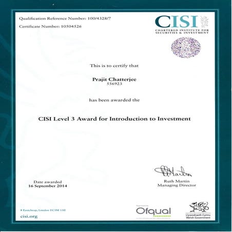 IOC Paper 1 Pass Certificate | PDF