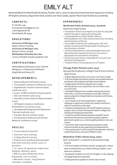 -CV TEACHING MASTERX | PDF