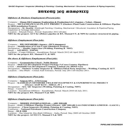 PCFK 2024 SHUTDOWN WORKPACK FOR INSPECTION | PPTX