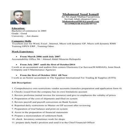 MAHMOUD cv | PDF