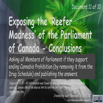 Exposing the 'Reefer Madness' of the Parliament of Canada 11of10 ...