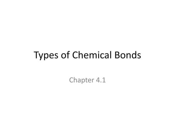 CHEMICAL BONDING.ppt | Chemistry | Science
