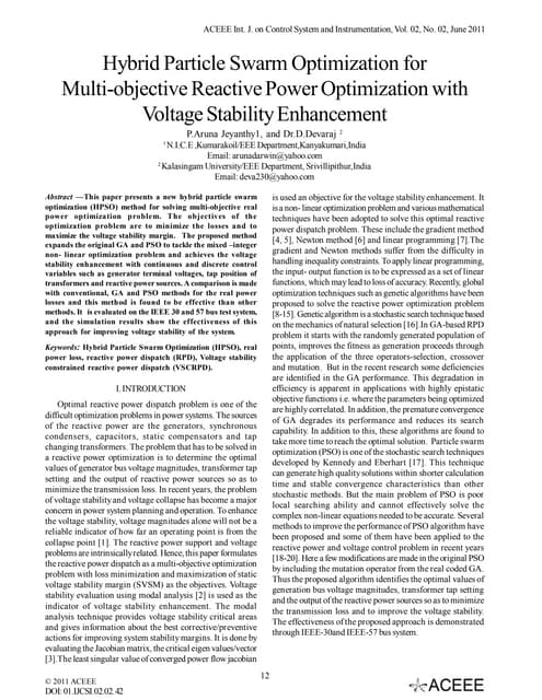 An Adaptive Differential Evolution Algorithm For Reactive Power 2536