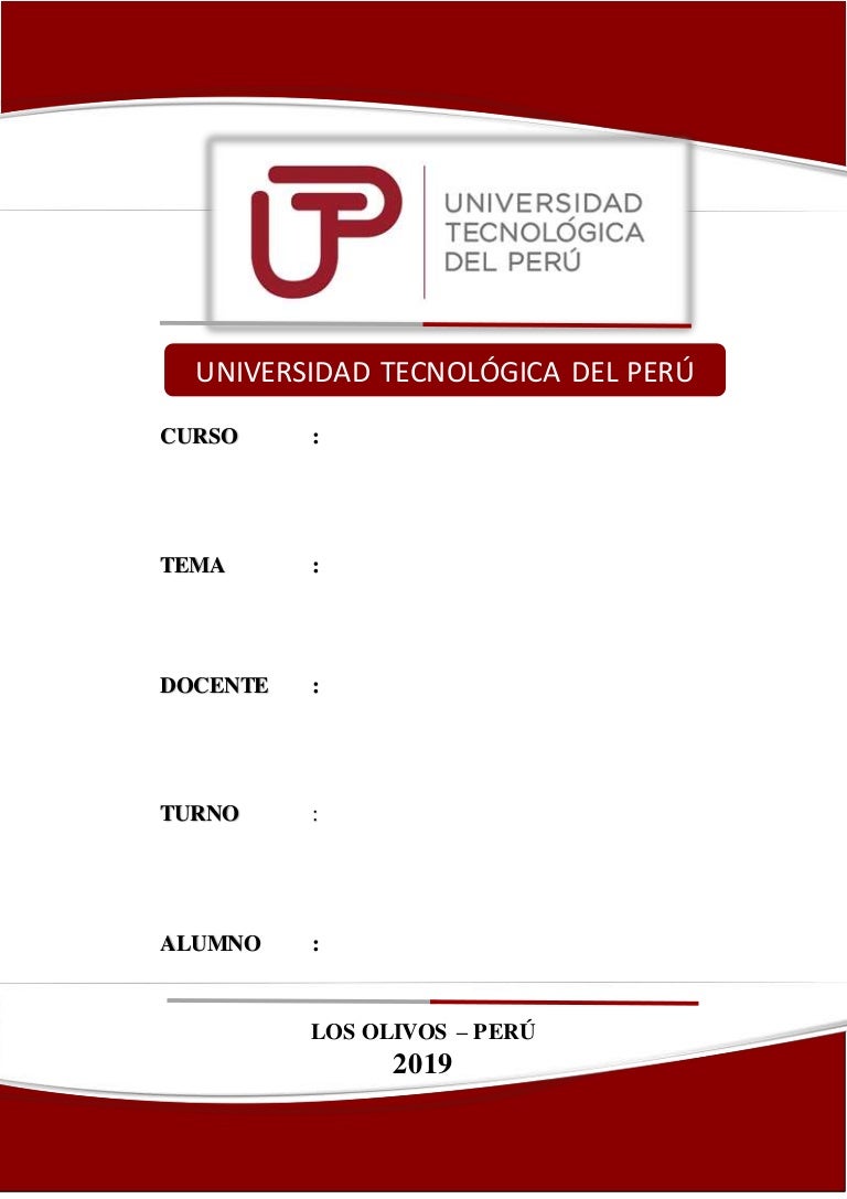 CARATULA UTP