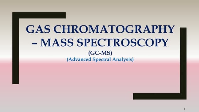 Gas Chromatography Mass Spectrometry Animation