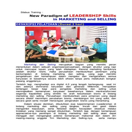 (2022) Silabus Training "New Paradigm of LEADERSHIP Skills" in ...