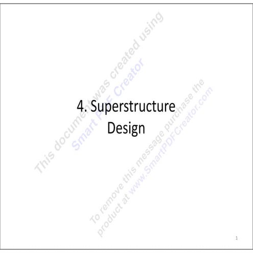 INTRODUCTION TO BRIDGE SUPER STRUCTURE DESIGN LECTURE NOTES | PPT