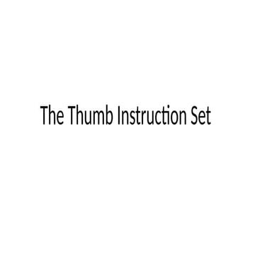 06. thumb instructions | PPT