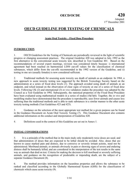 Acute toxicity studies-425 | PPTX