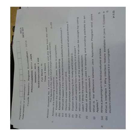 BPUT MCA 4th sem 2014 | PPT