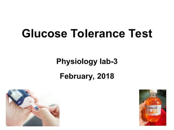 Oral Glucose Tolerance Test | PPTX | Endocrine and Metabolic Diseases ...