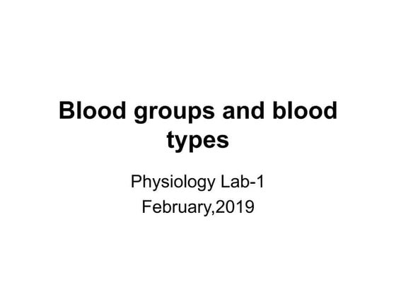 Blood grouping | PPTX